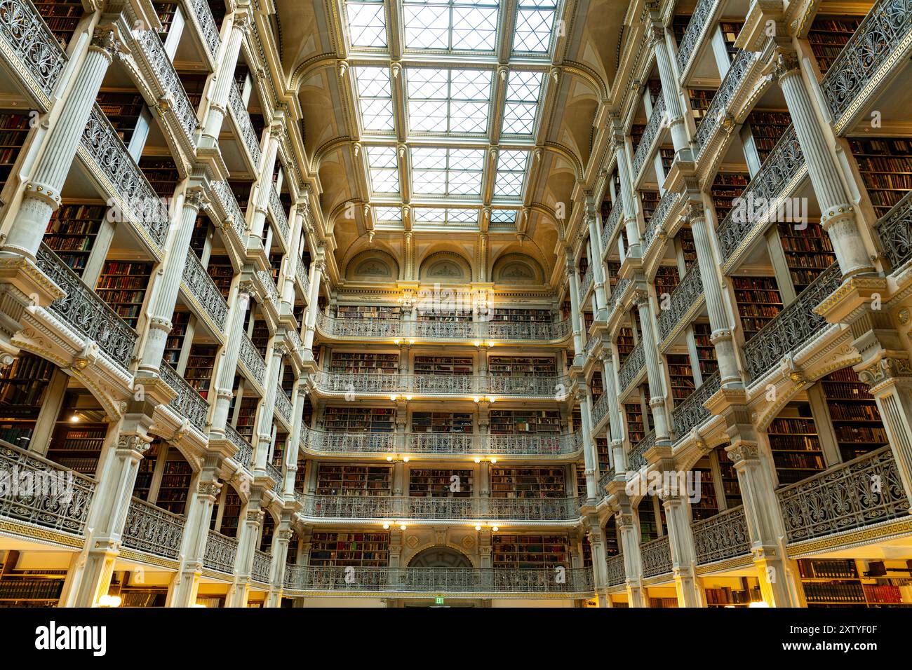 The Peabody Library in Baltimore, Maryland August 14, 2024 Stock Photo ...
