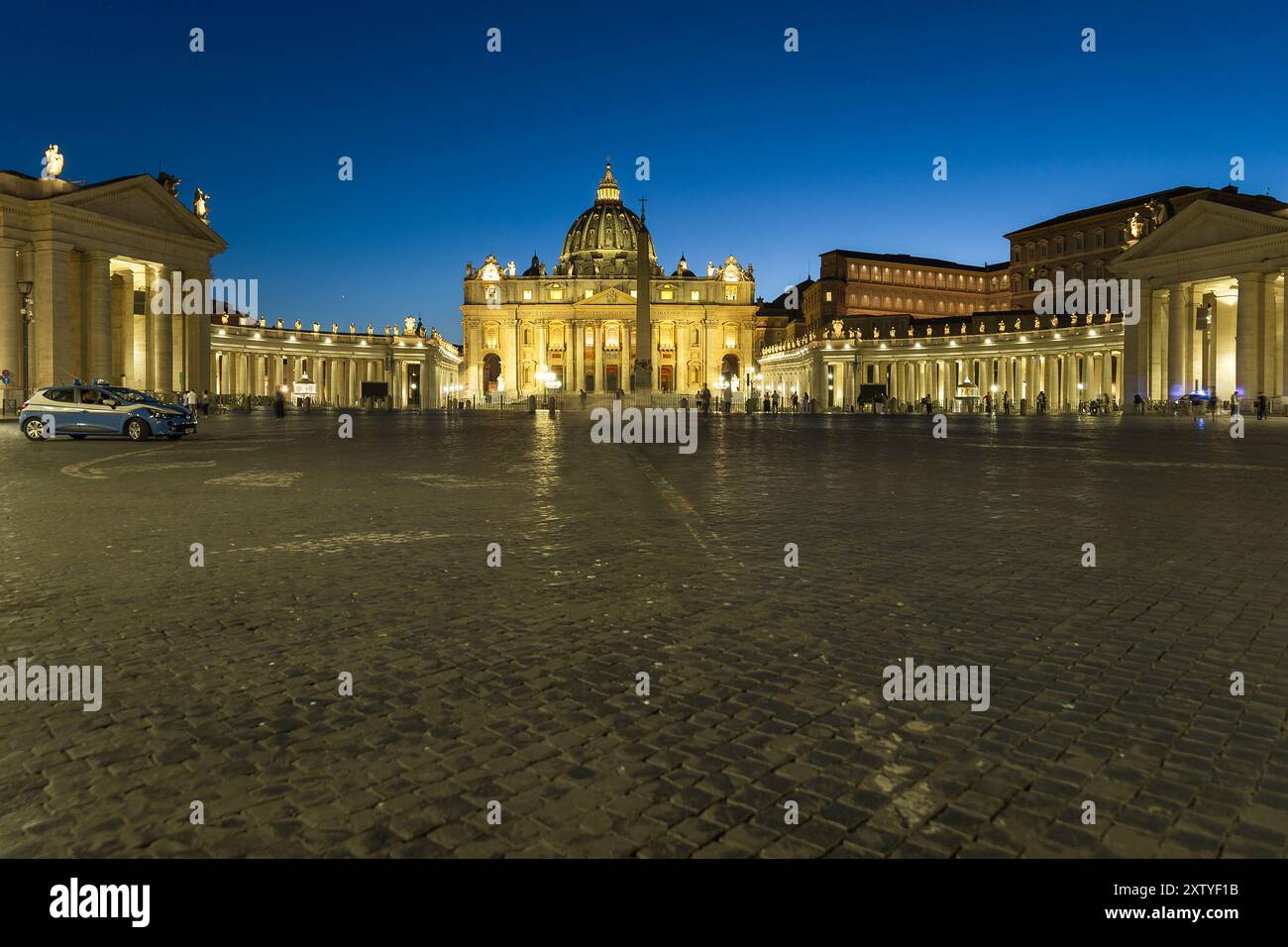 The Beauty of Saint Peter’s Square (Piazza San Pietro) at Night in ...