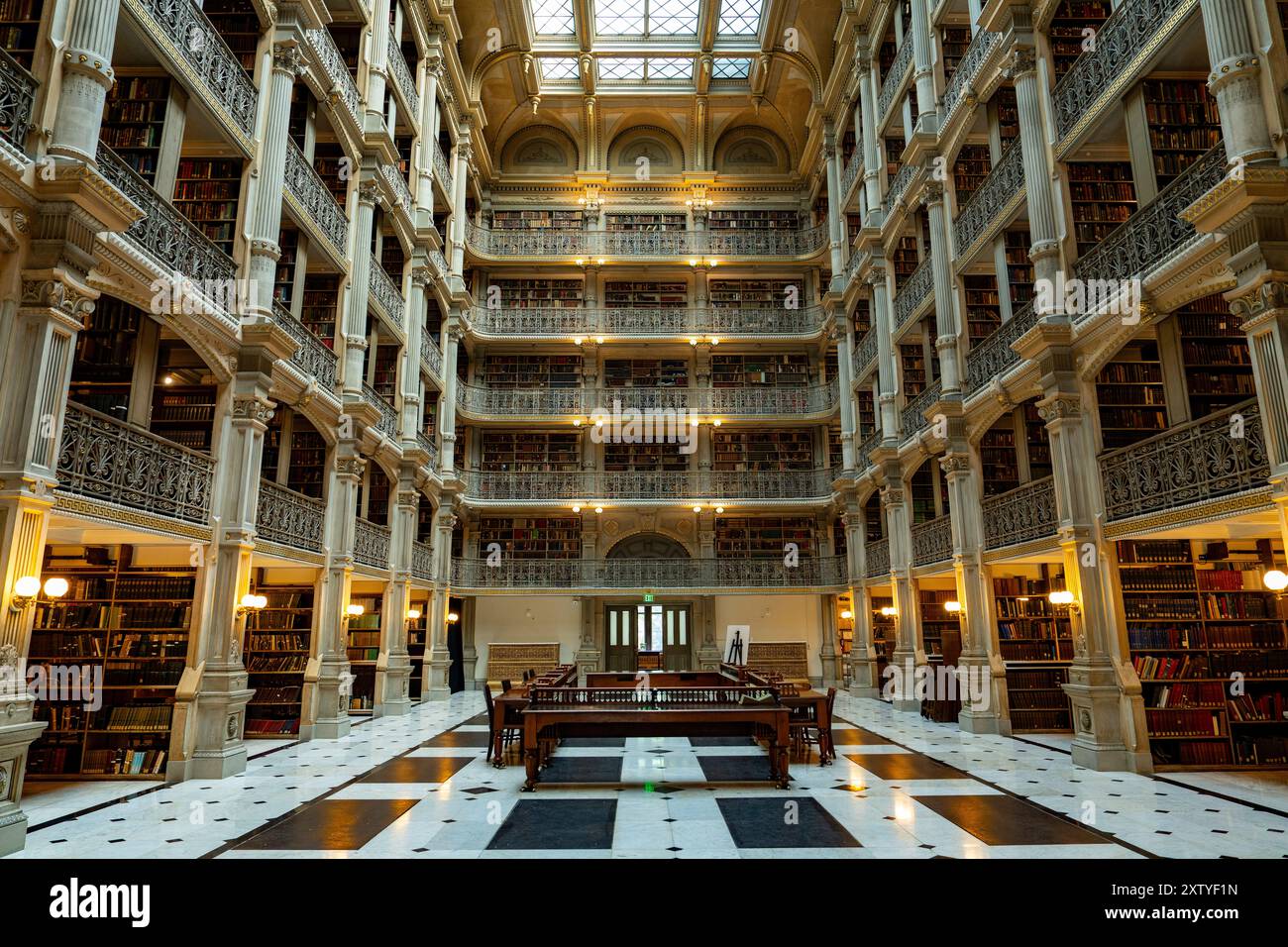 The Peabody Library in Baltimore, Maryland August 14, 2024 Stock Photo ...