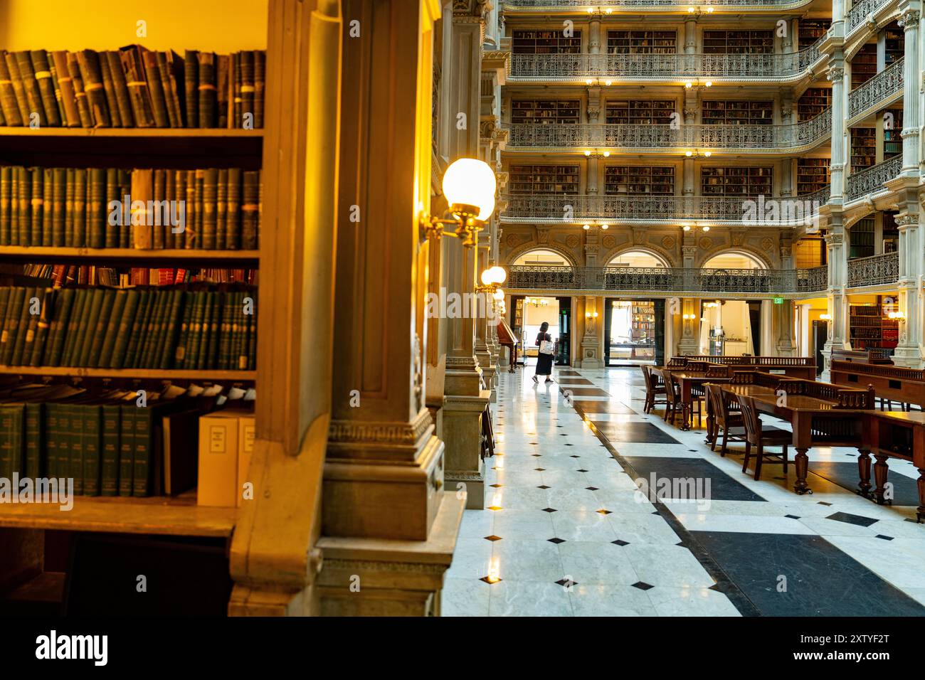 The Peabody Library in Baltimore, Maryland August 14, 2024 Stock Photo - Alamy