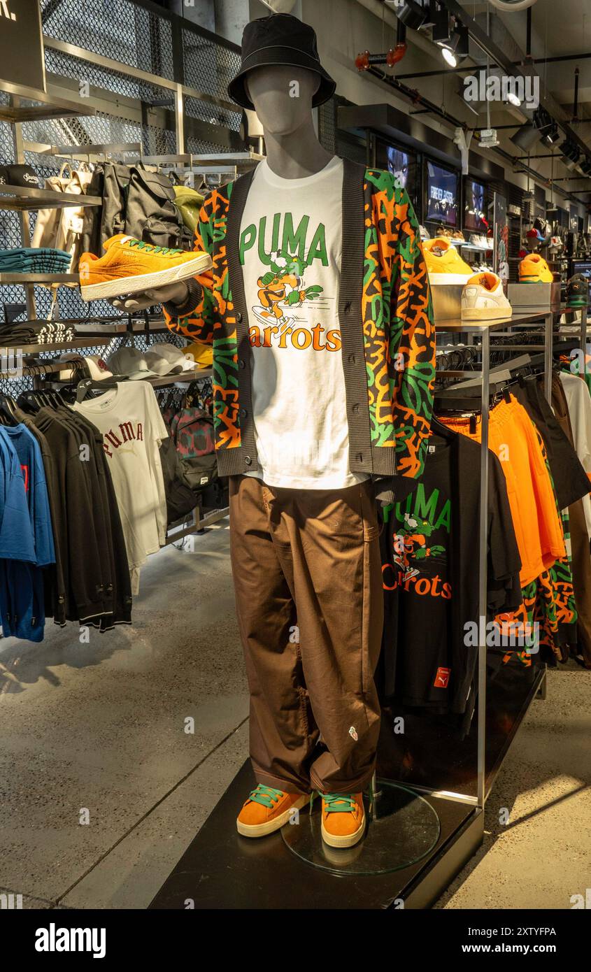 Puma Flagship Store on Fifth Avenue sports athletic wear, New York City ...