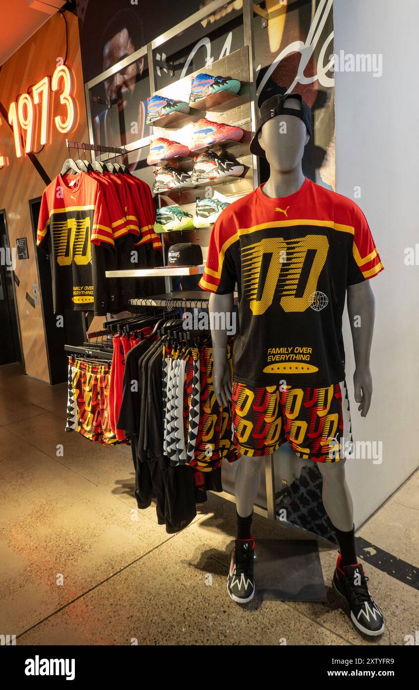 Puma Flagship Store on Fifth Avenue sports athletic wear, New York City ...