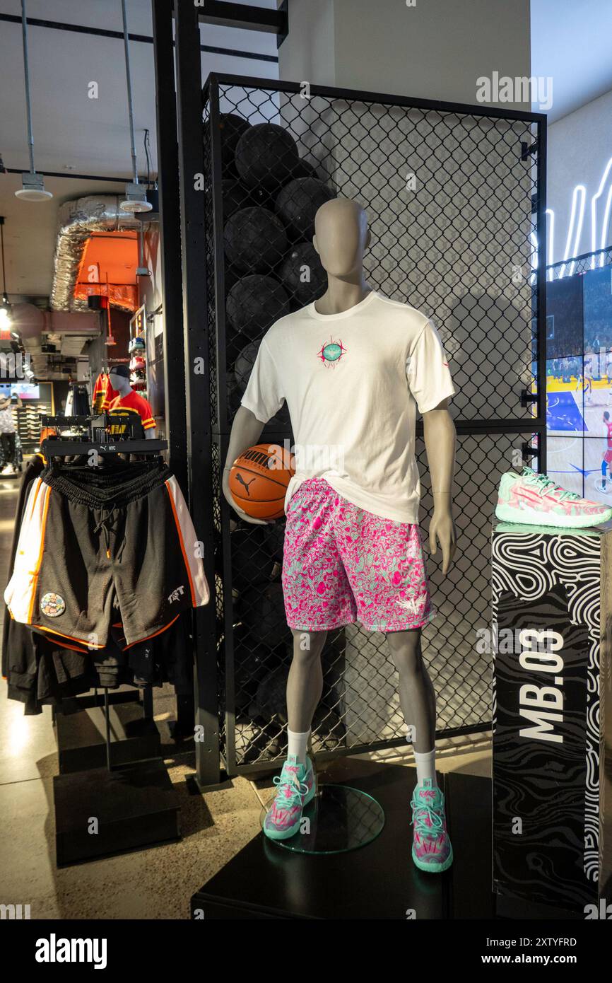 Puma Flagship Store on Fifth Avenue sports athletic wear, New York City ...