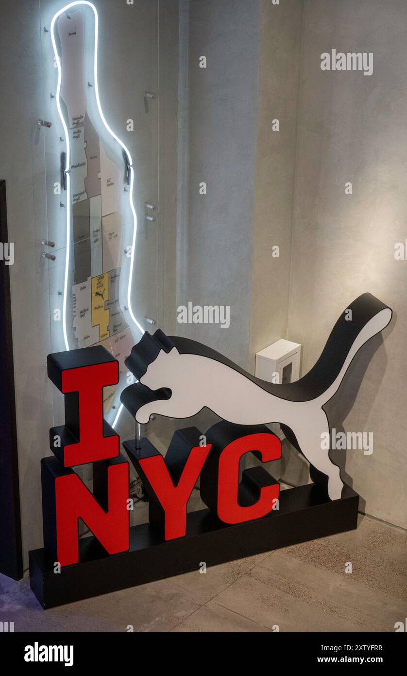 Puma Flagship Store on Fifth Avenue sports athletic wear, New York City ...
