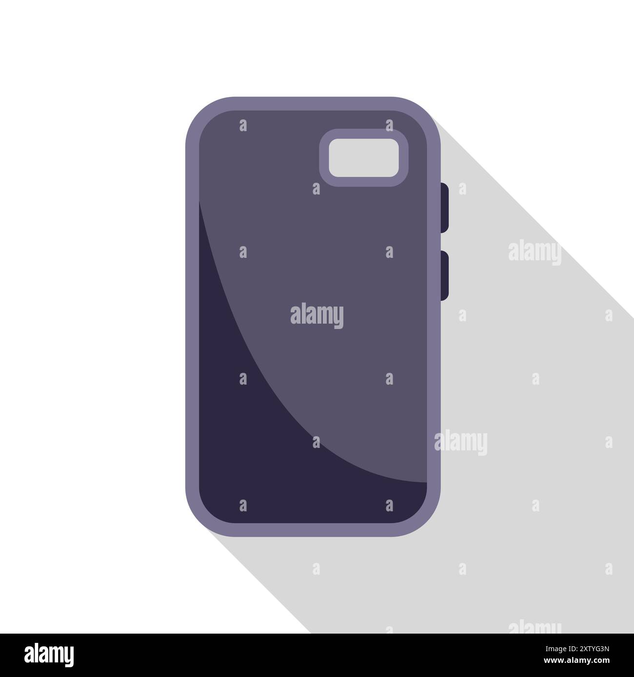 Minimalist vector illustration featuring the back of a sleek, black ...