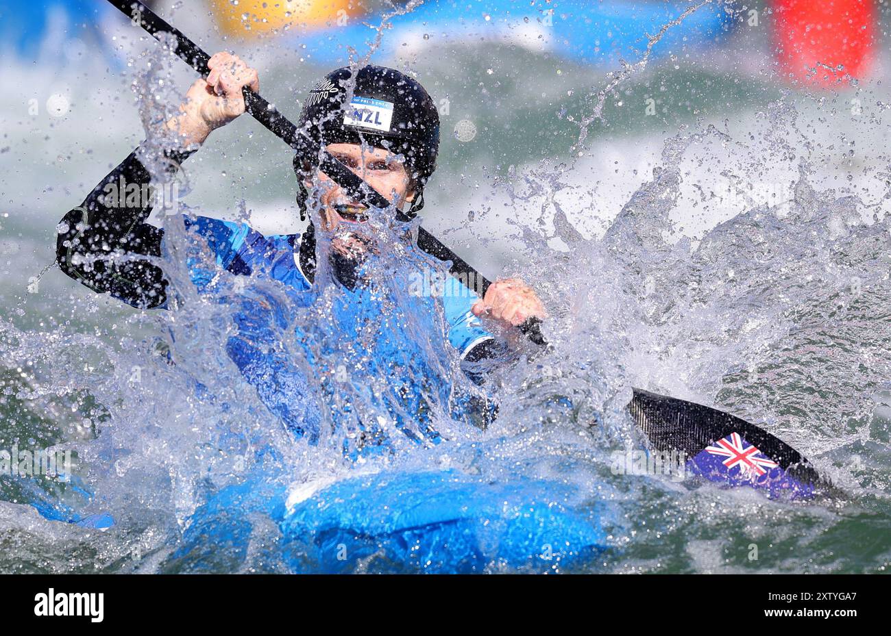 PARIS, FRANCE - AUGUST 05: Finn Butcher of Team New Zealand celebrates ...