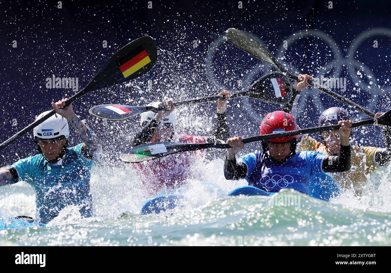 PARIS, FRANCE - AUGUST 05: Elena Lilik of Team Germany, Camille Prigent ...