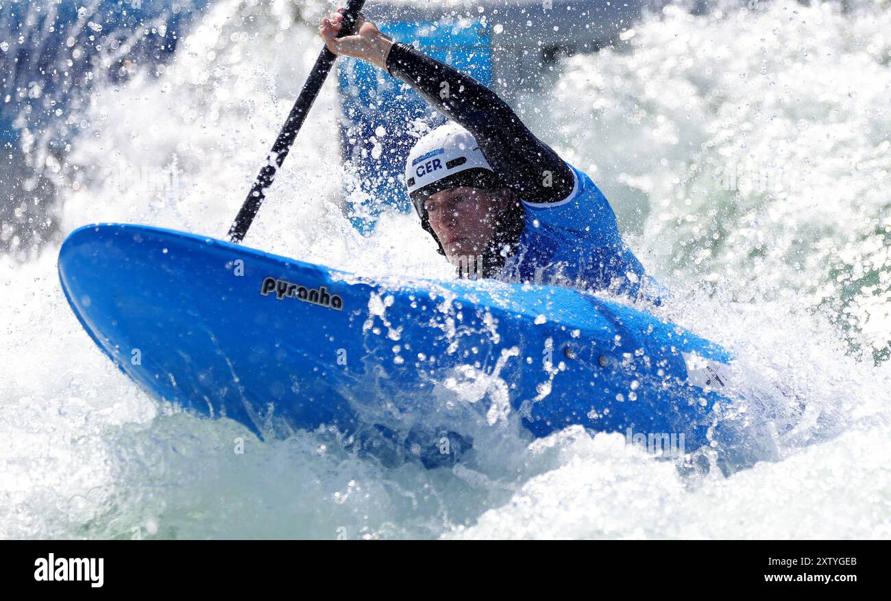 PARIS, FRANCE - AUGUST 05: Ricarda Funk of Team Germany competes in the ...