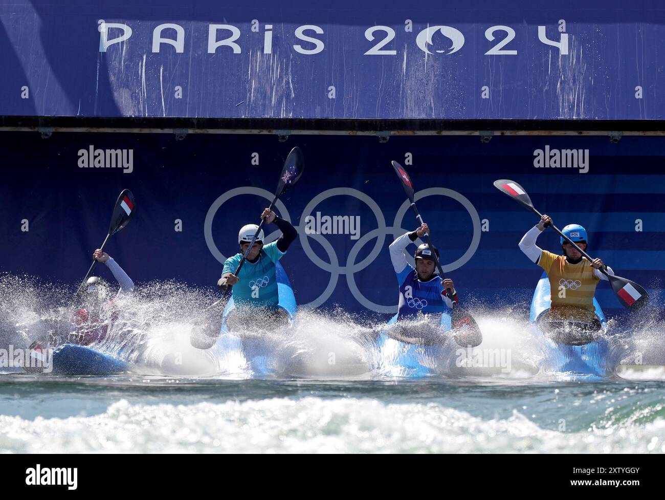 PARIS, FRANCE - AUGUST 05: Boris Neveu of Team France, Martin Dougoud ...