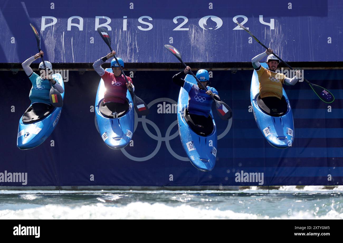 PARIS, FRANCE - AUGUST 05: Noah Hegge of Team Germany, Lukas Rohan of ...