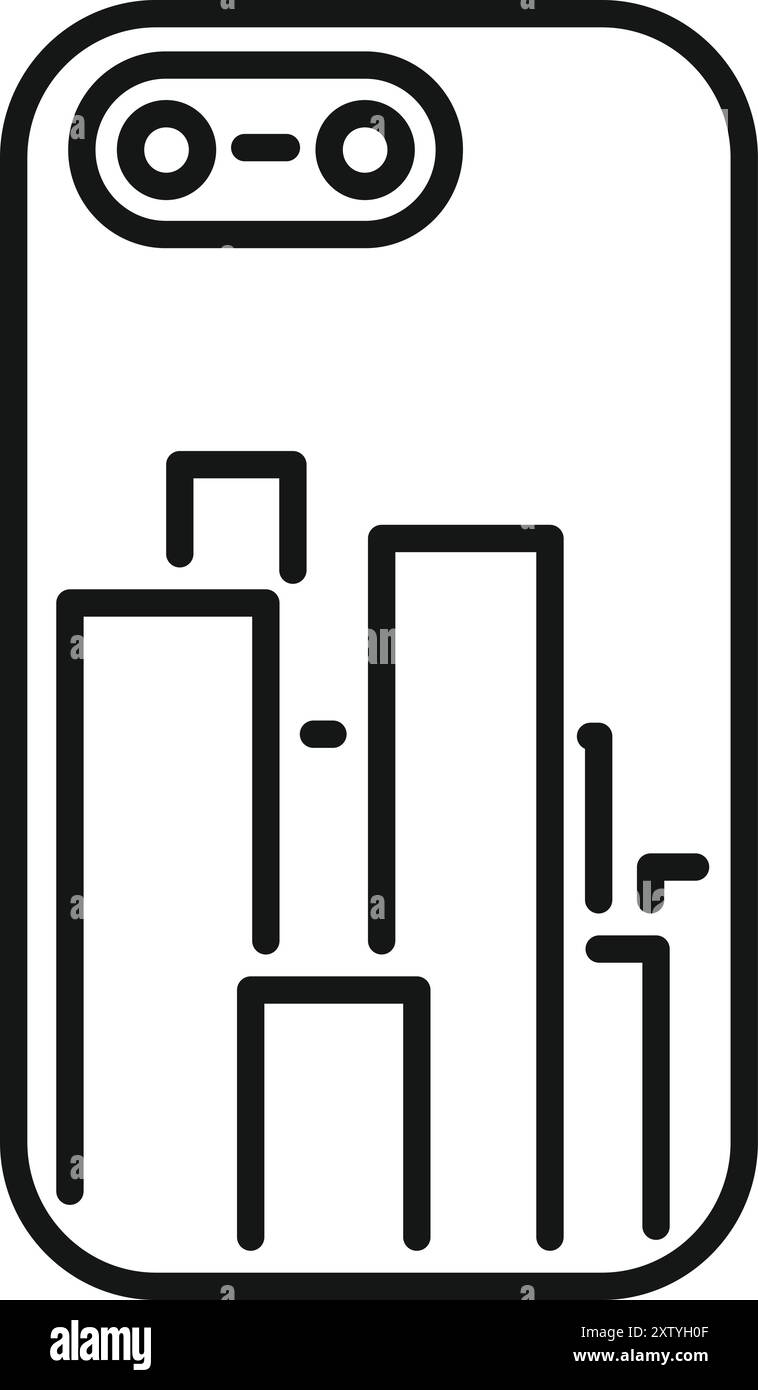 Smartphone case featuring a modern city skyline design, perfect for ...