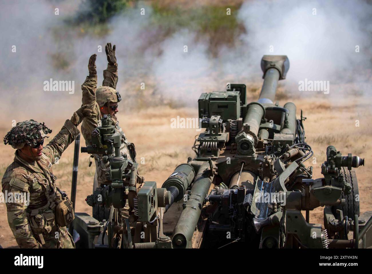 Grayling, Michigan, USA. 7th Aug, 2024. U.S. Army Sgt. Jose Ochoa and ...
