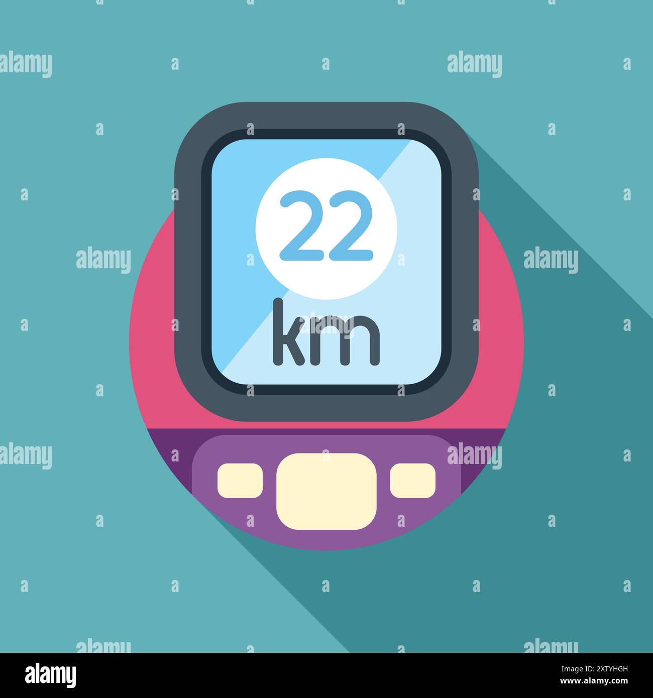 Miles traveled Stock Vector Images - Alamy