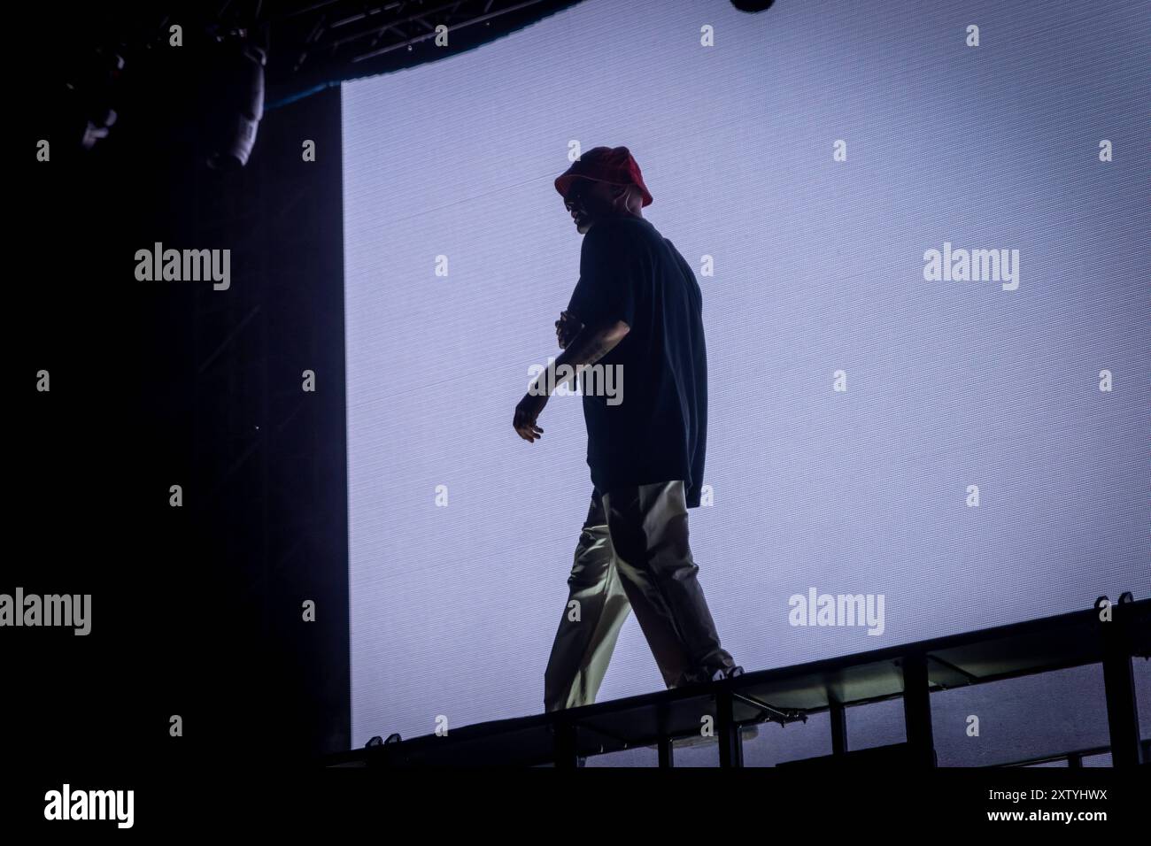 Der deutsche Rapper Trettmann Stefan Richter auf dem Highfield 2024 ...
