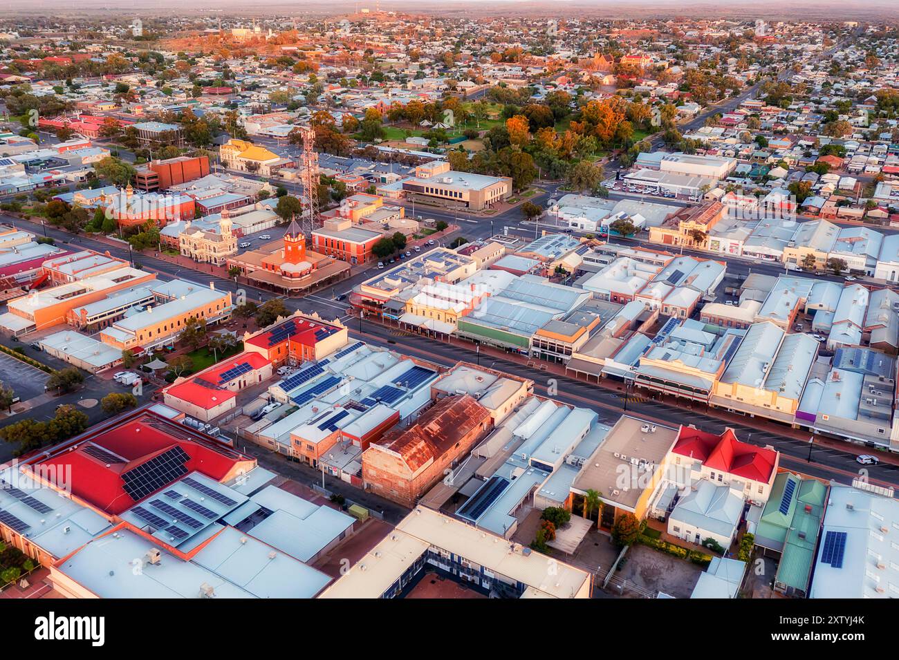 Downtown of Broken Hill city in Australia NSW far west - famous mining ...
