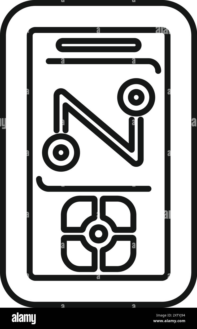 Gps navigation device outdoor Black and White Stock Photos & Images - Alamy