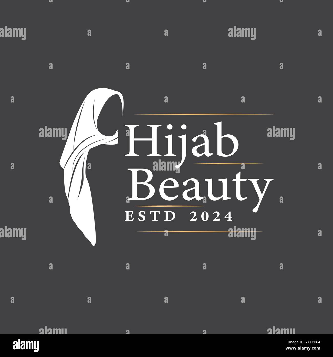 Hijab logo design hi-res stock photography and images - Alamy