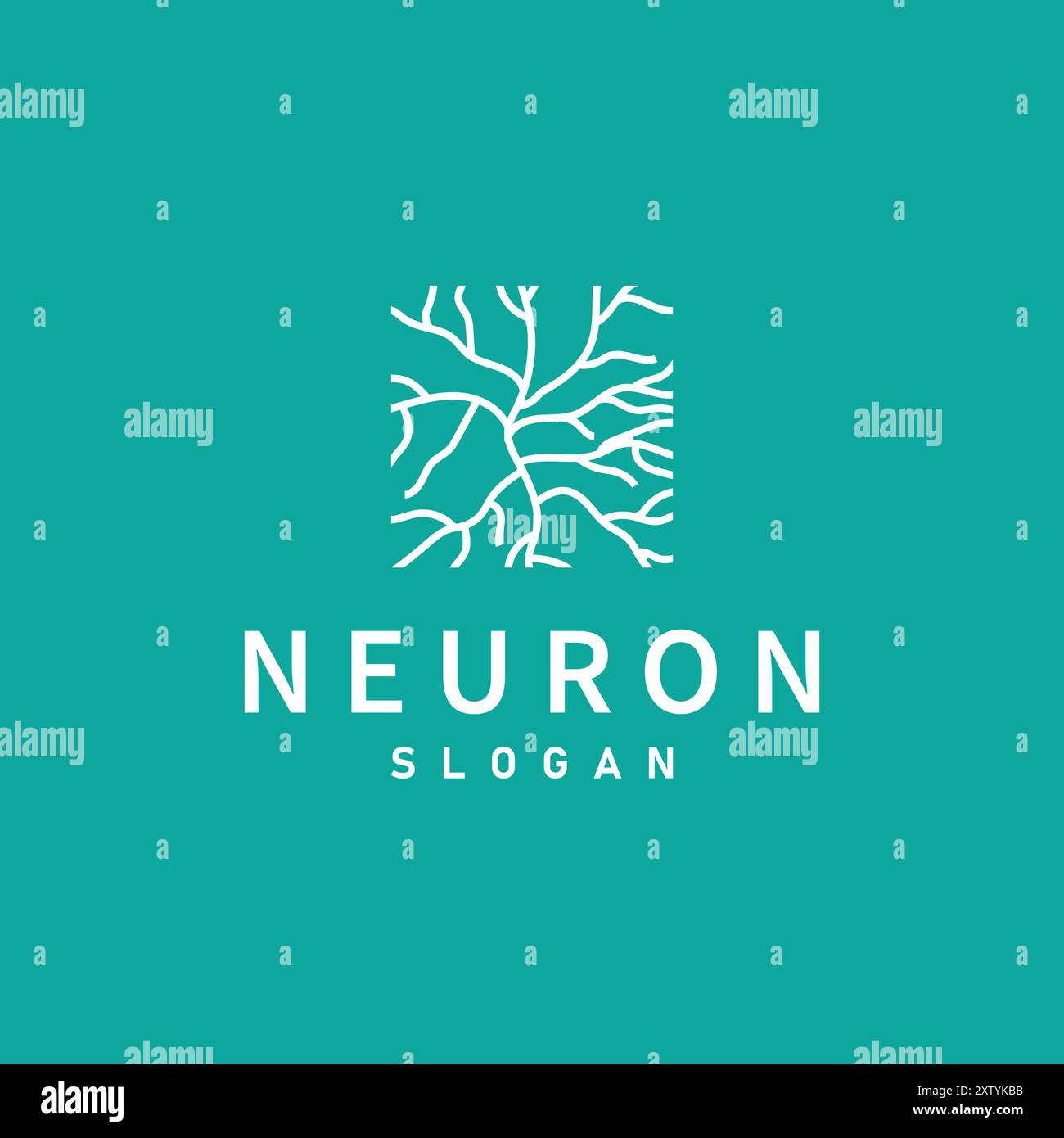 Neuron Logo, Neuron Nerve or Seaweed Vector Abstract Molecule Design ...