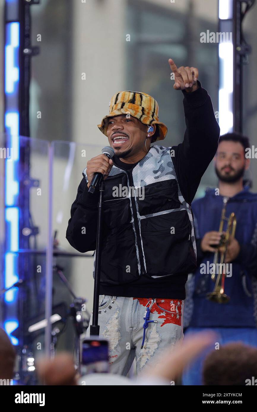 New York, USA, August 146, 2024 - Chance The Rapper delivers an ...