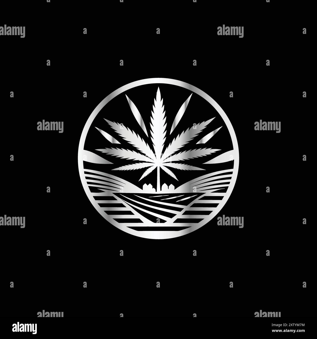 Marijuana leaf sun Black and White Stock Photos & Images - Alamy