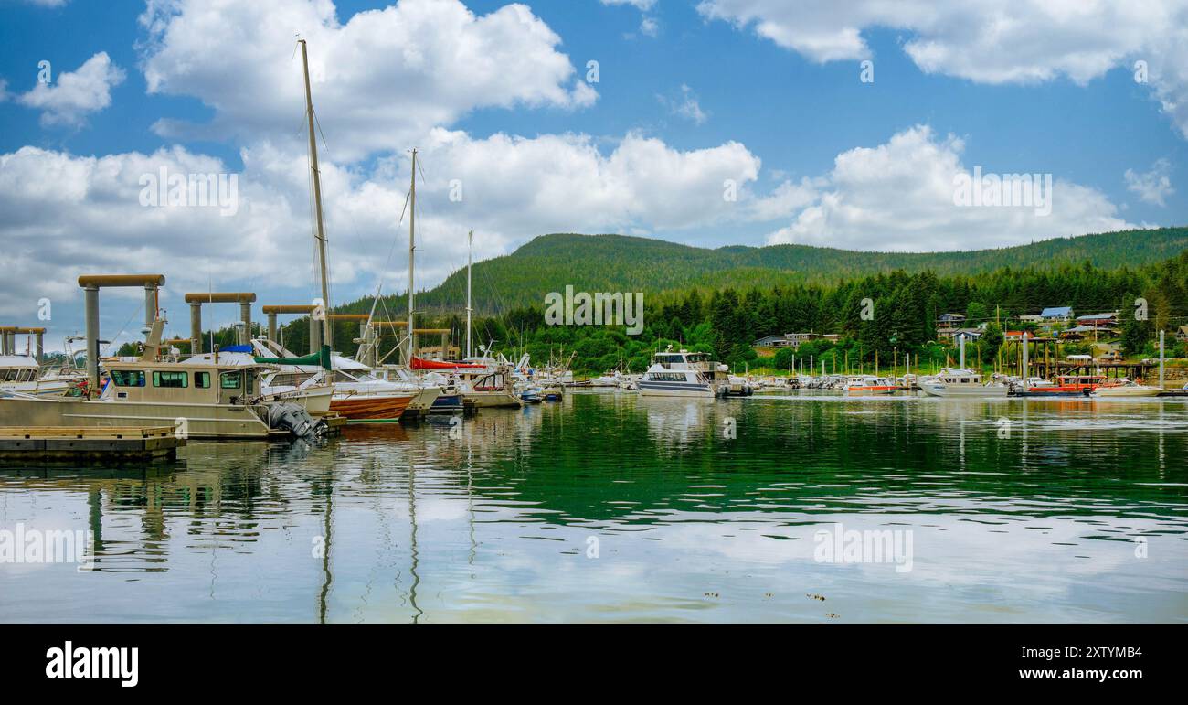 Whale Watching Harbor Near Juneau Alaska Stock Photo - Alamy