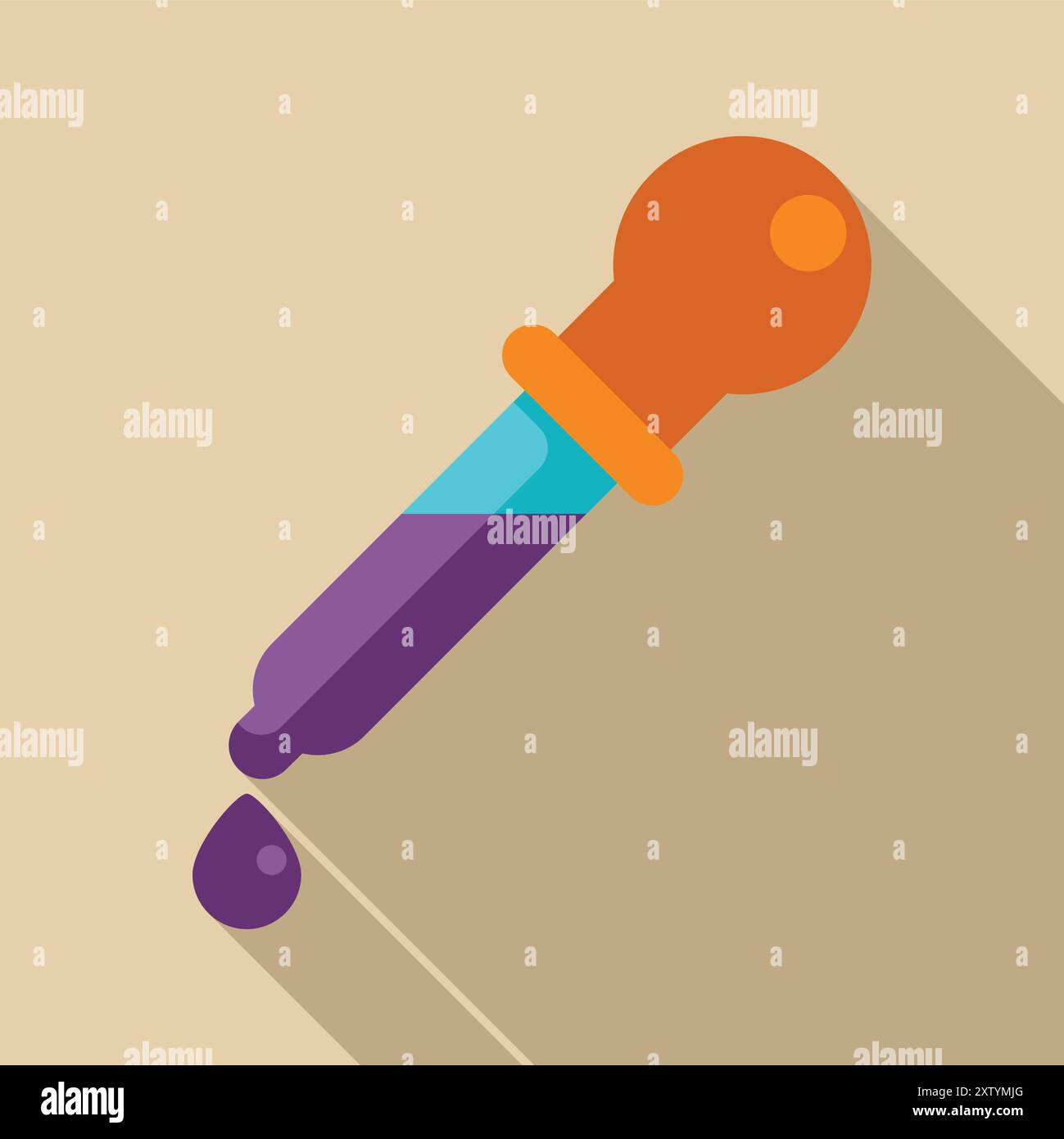 Purple chemical solution pipette Stock Vector Images - Alamy