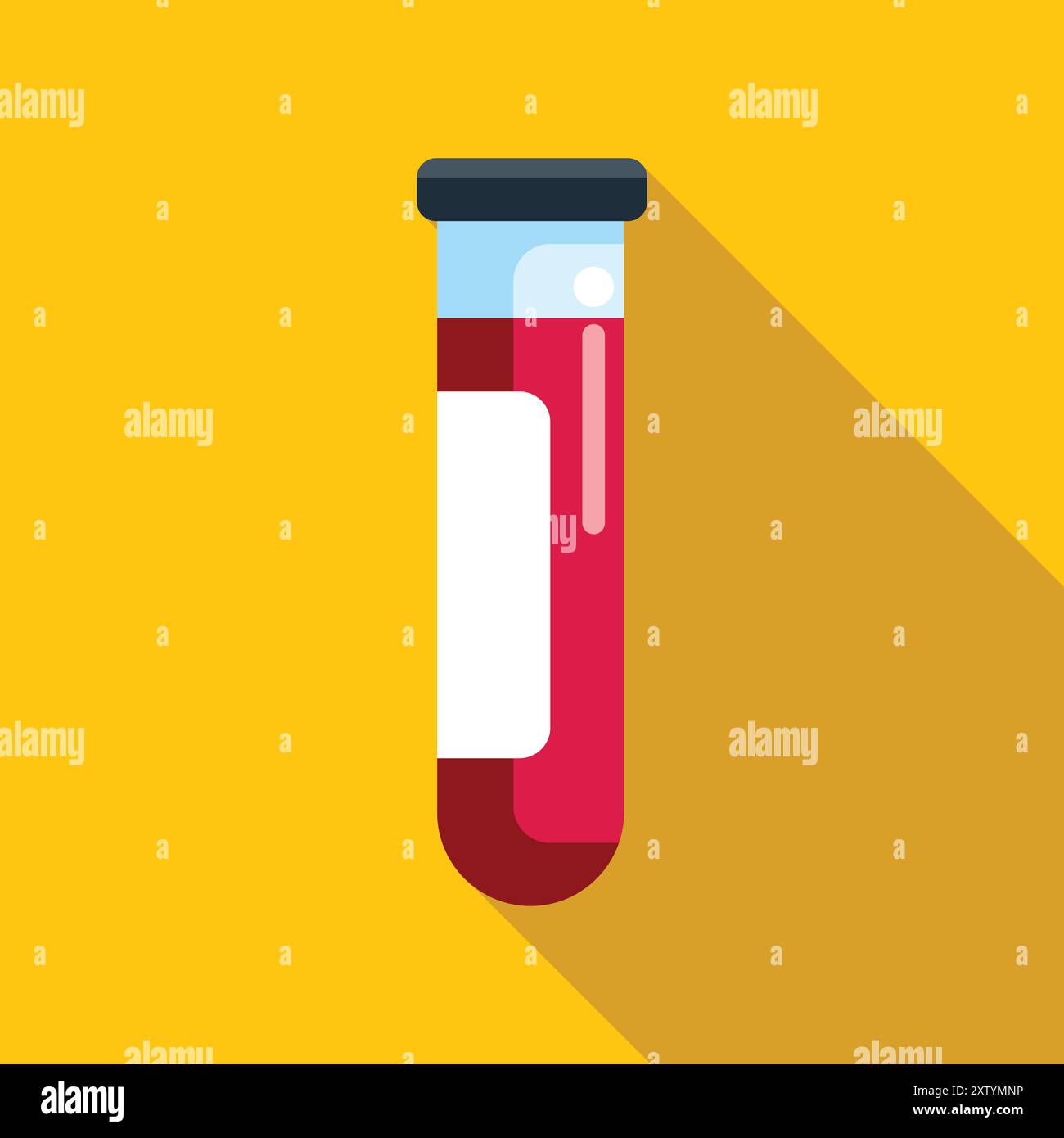 Blood test vial blank Stock Vector Images - Alamy