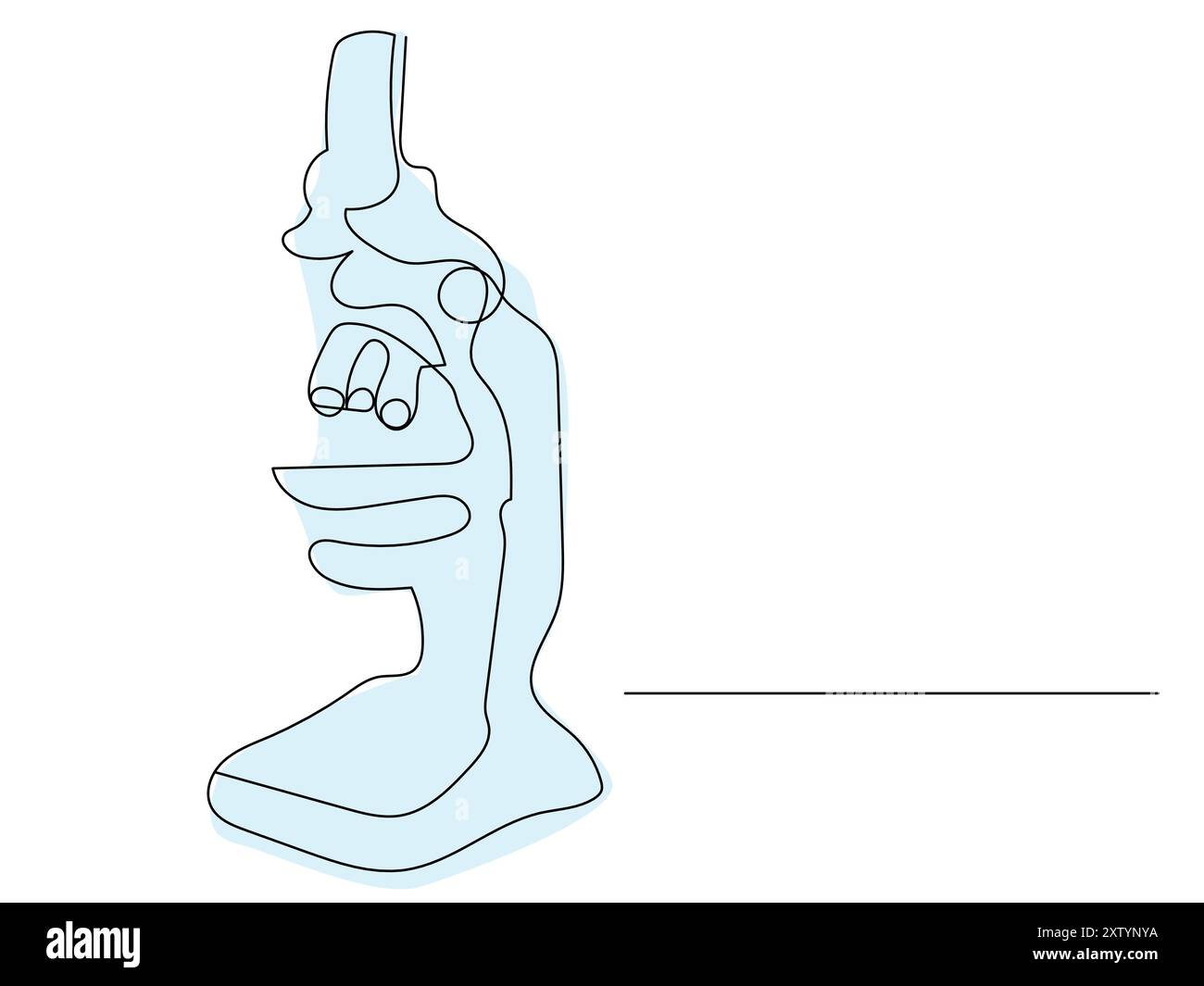 Illustration of a Simple Microscope in a Minimalist Style Showcasing ...