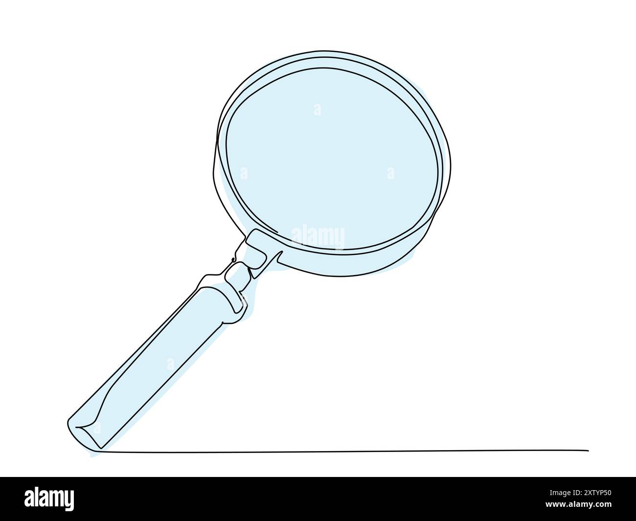 Magnifying Glass Illustration Highlighting the Details of an Object ...