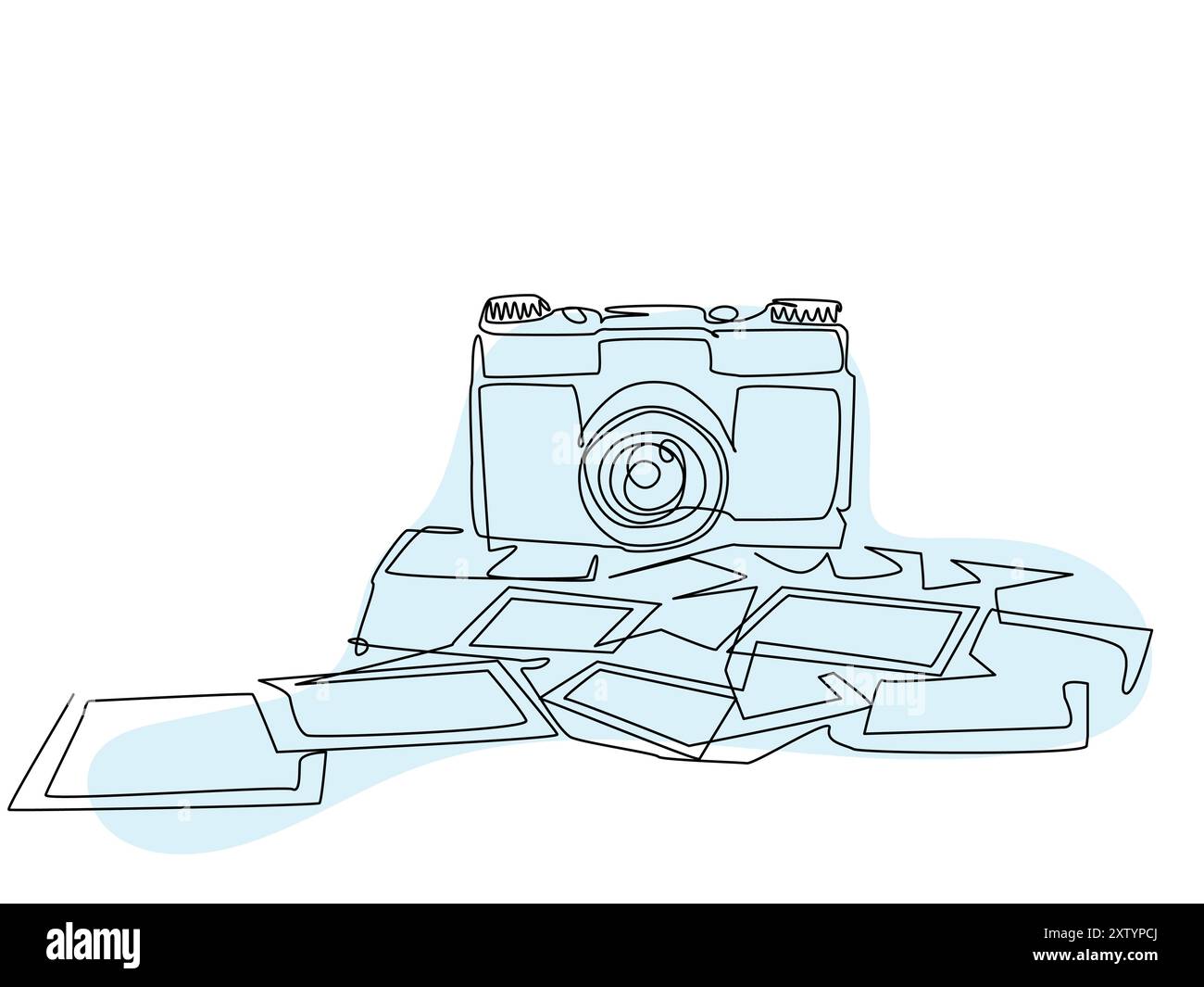 Scattered photographs Stock Vector Images - Alamy