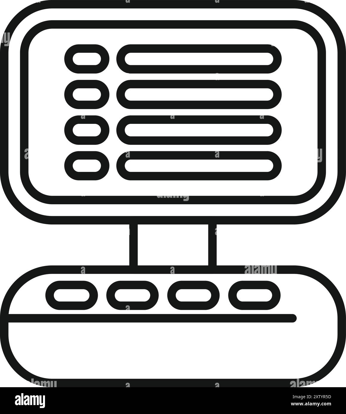 Displaying device Black and White Stock Photos & Images - Alamy