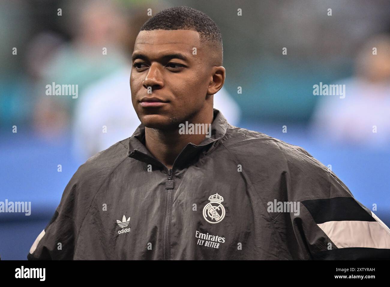 WARSAW, POLAND - AUGUST 14: Kylian Mbappe of Real Madrid during the ...