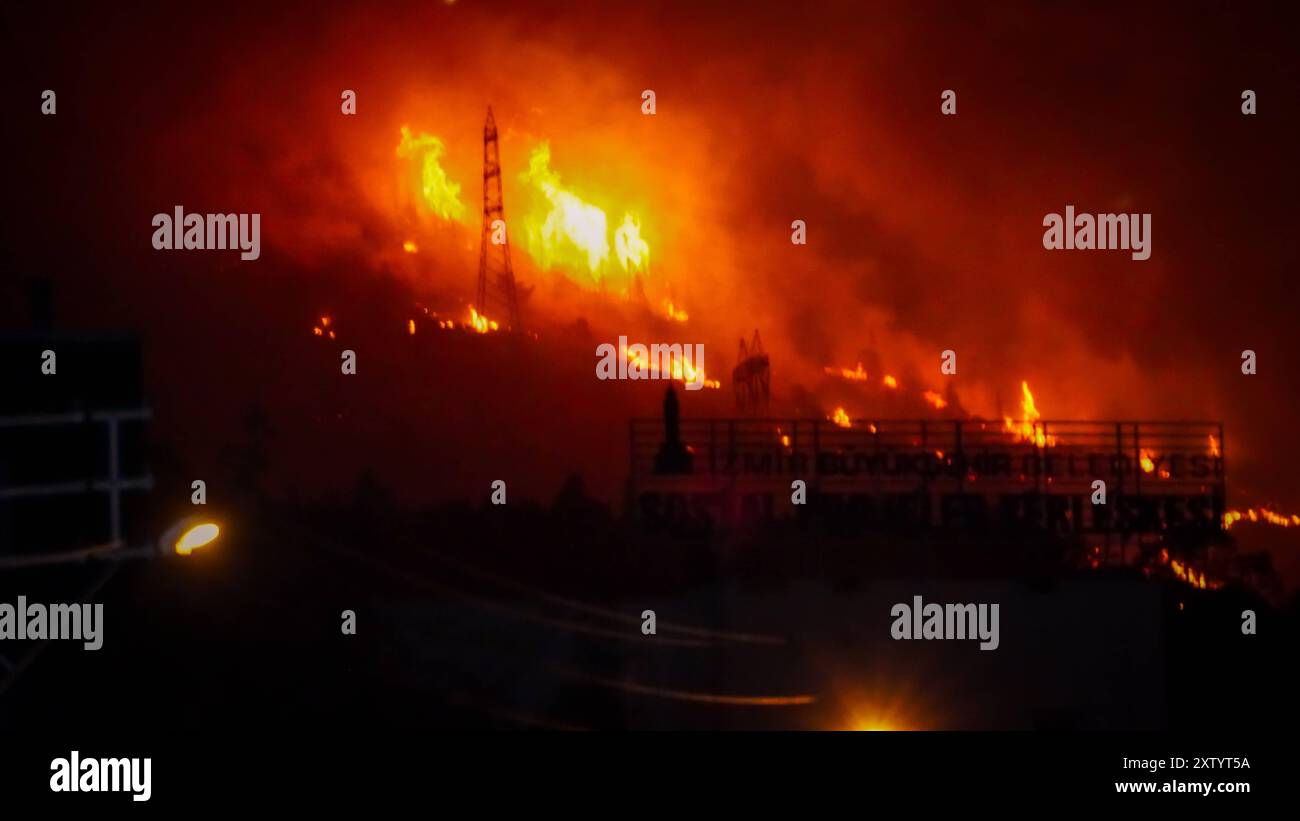 Wildfire has reached into the residential area Efforts to extinguish ...