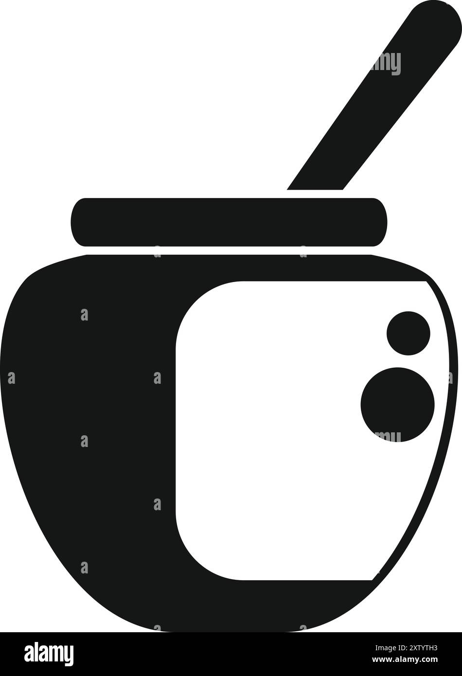 Black and white silhouette icon of a traditional south american ...