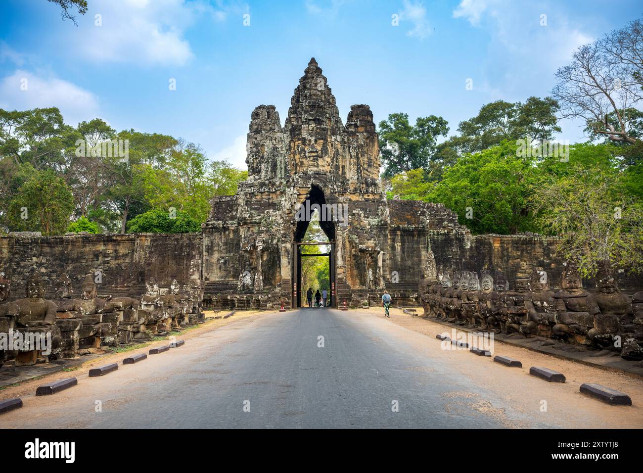 Rows of gods and demons that line the approach to the south gate ...