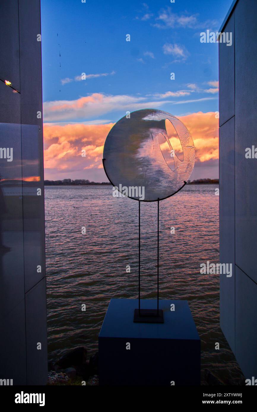 One of the modern sculptures at Danubiana Meulensteen Art Museum ...