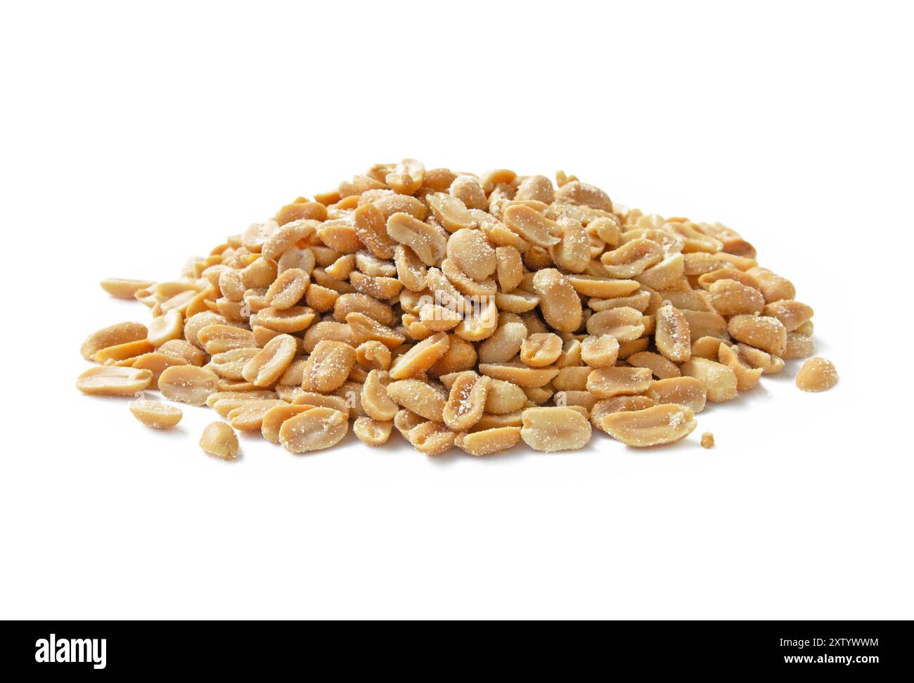 peanuts scattered on a white background Stock Photo - Alamy