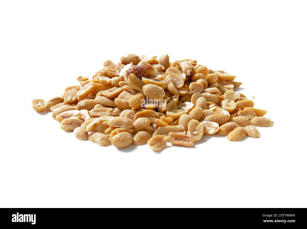peanuts scattered on a white background Stock Photo - Alamy