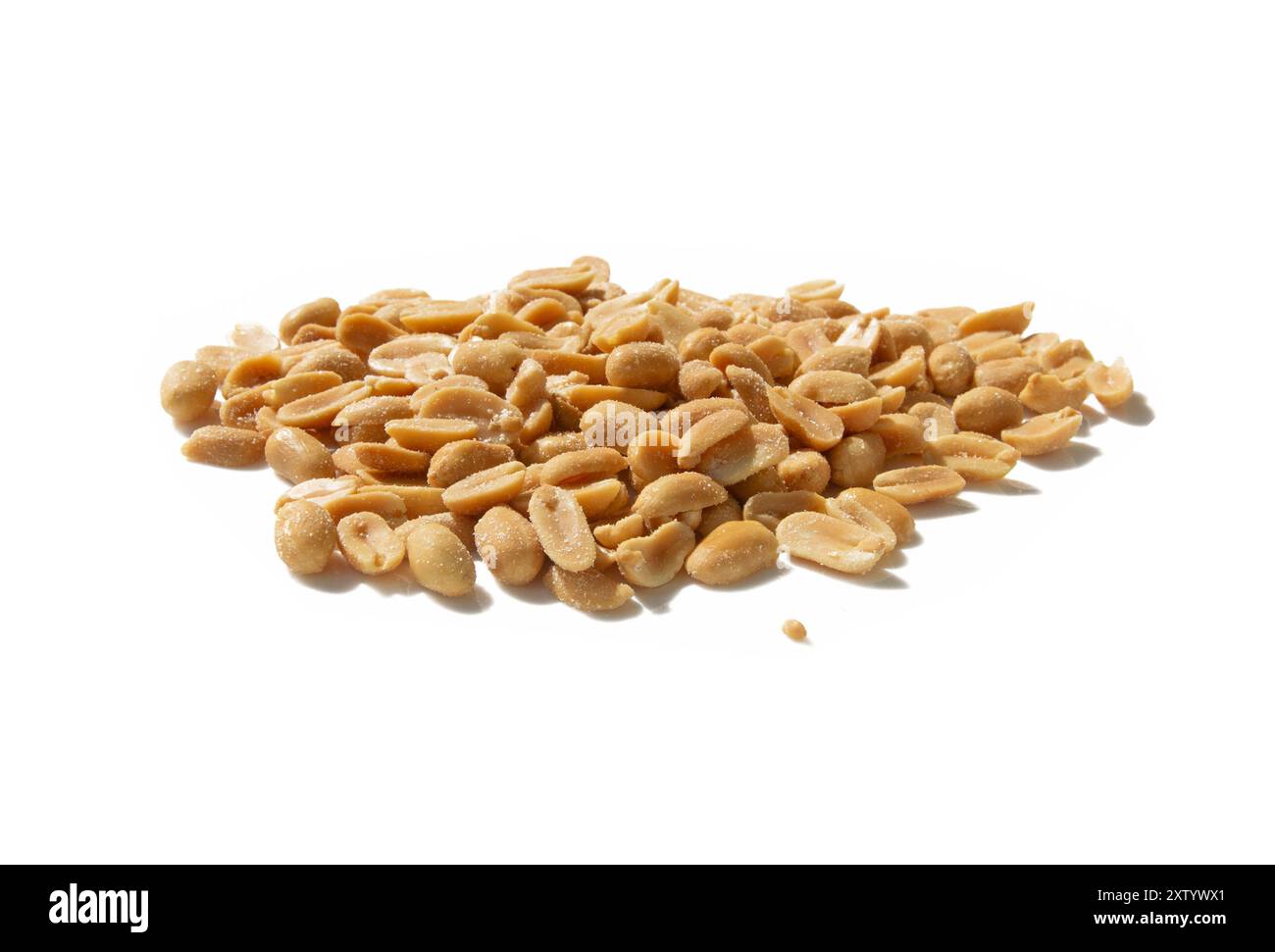 peanuts scattered on a white background Stock Photo - Alamy