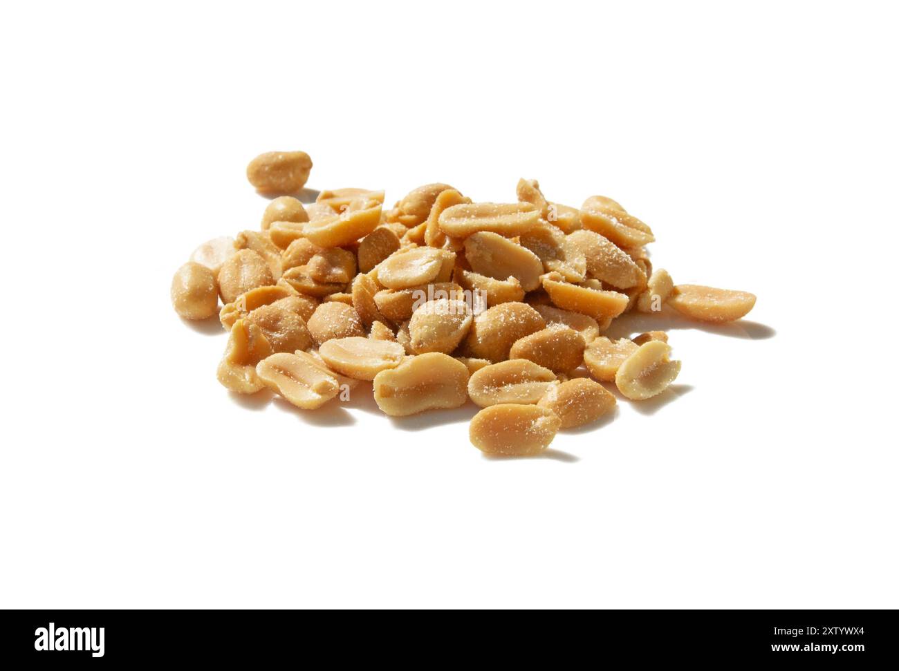 peanuts scattered on a white background Stock Photo - Alamy