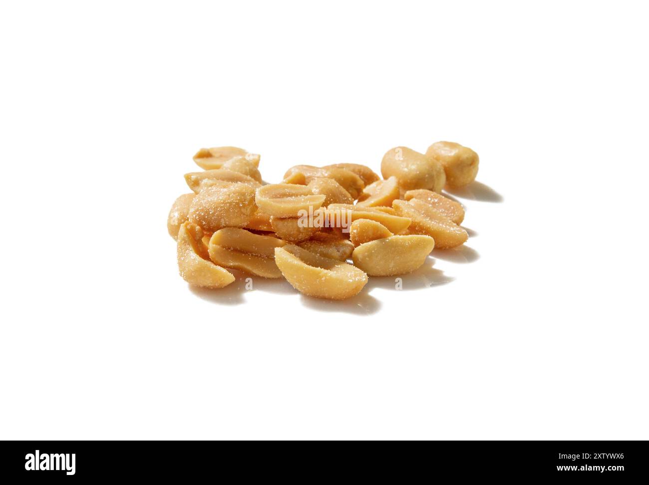 peanuts scattered on a white background Stock Photo - Alamy