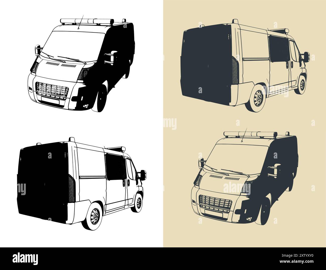 Patrol van Stock Vector Images - Alamy