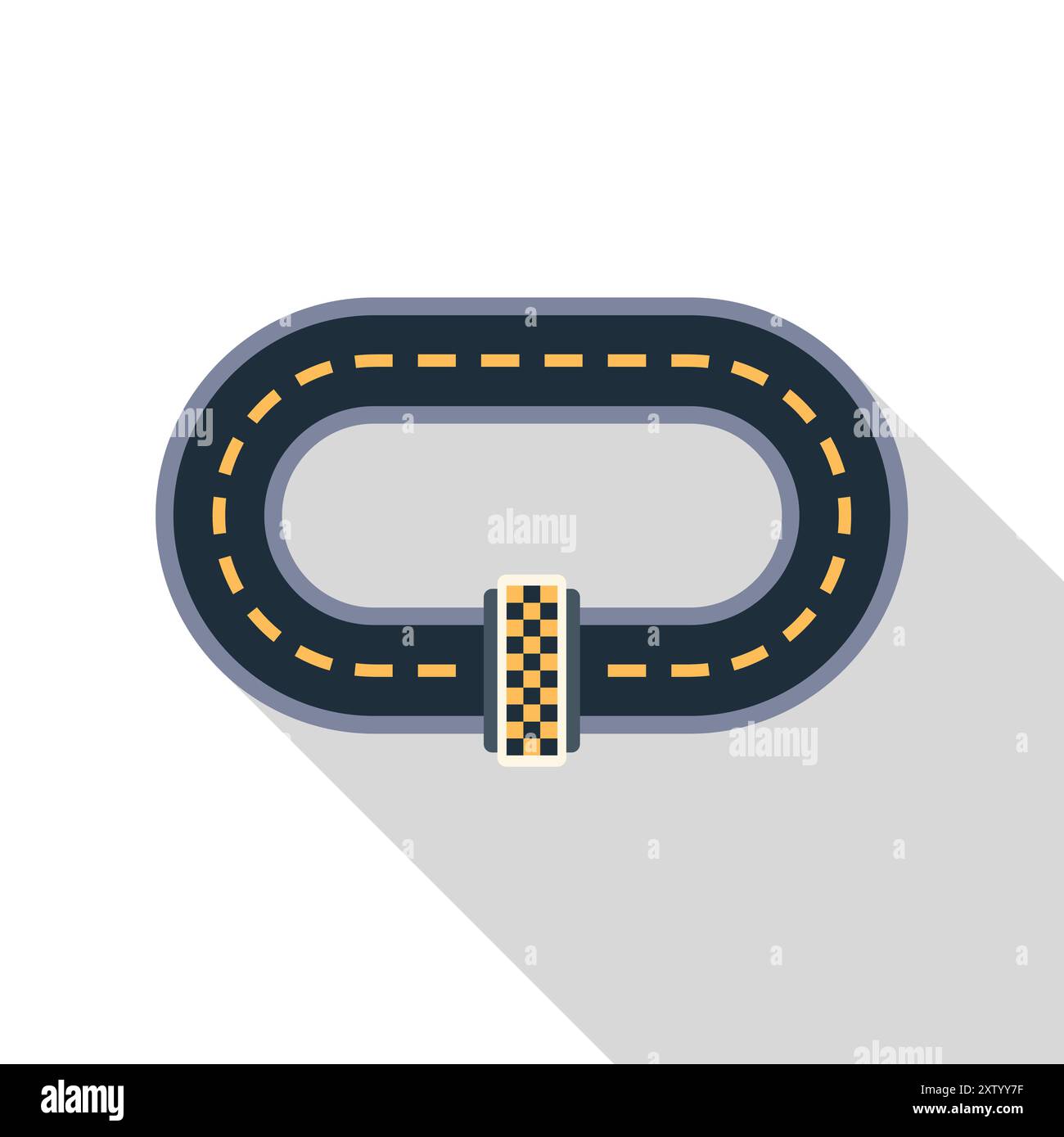 Empty race track is waiting for racers to start the competition Stock ...