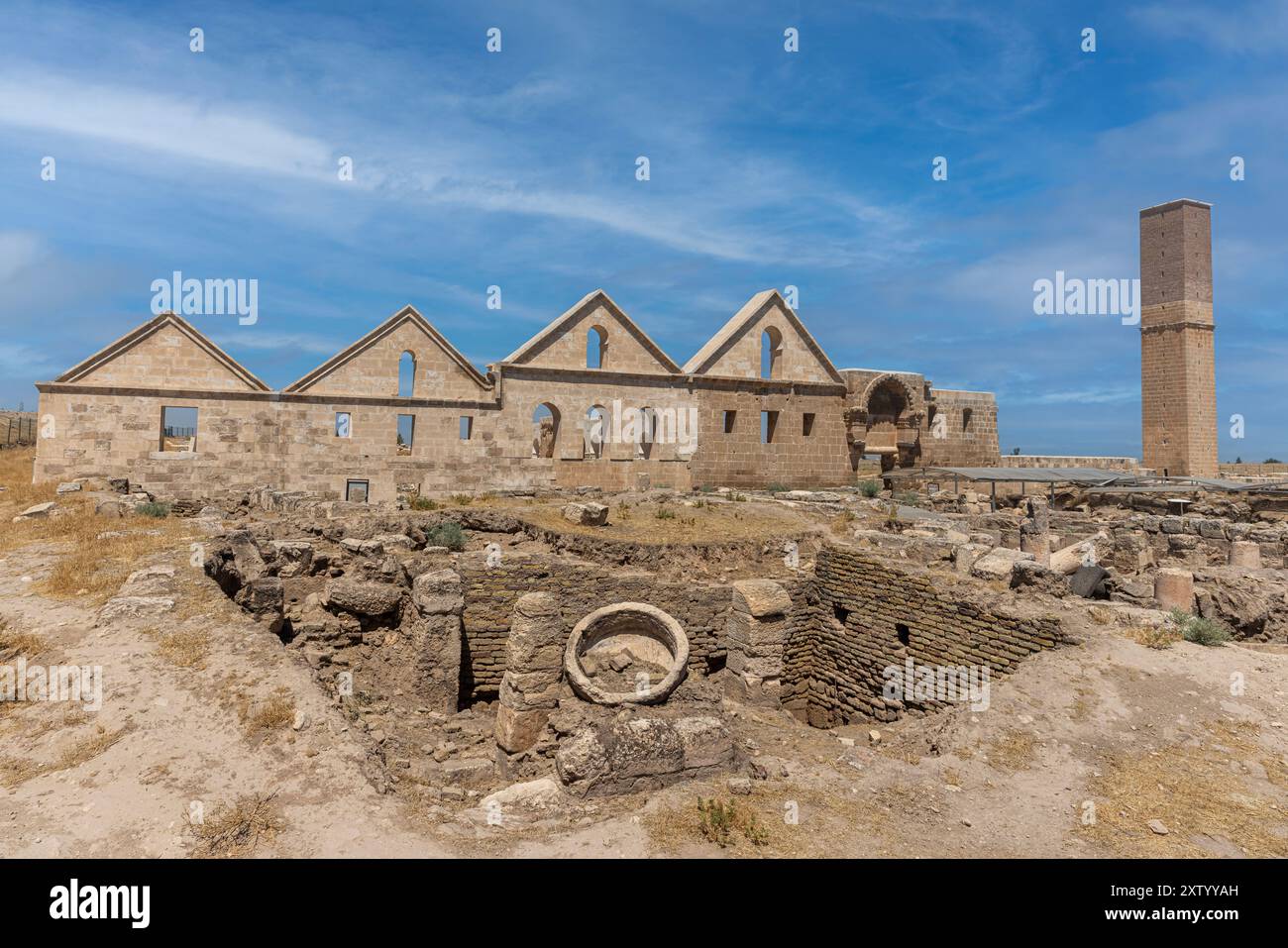 Ruins of Ulu Cami (The Great Mosque) in Harran. This architectural ...