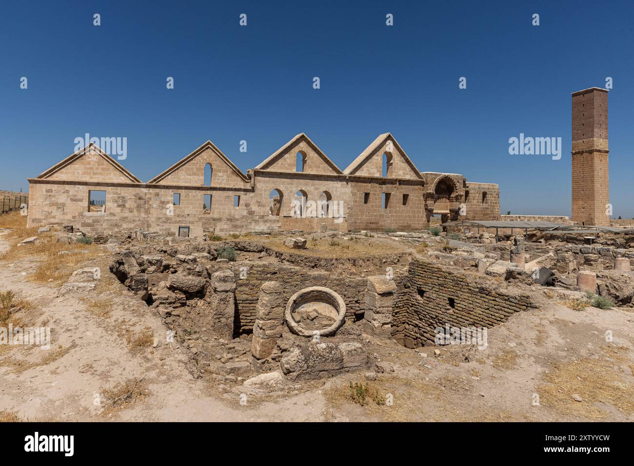 Ruins of Ulu Cami (The Great Mosque) in Harran. This architectural ...