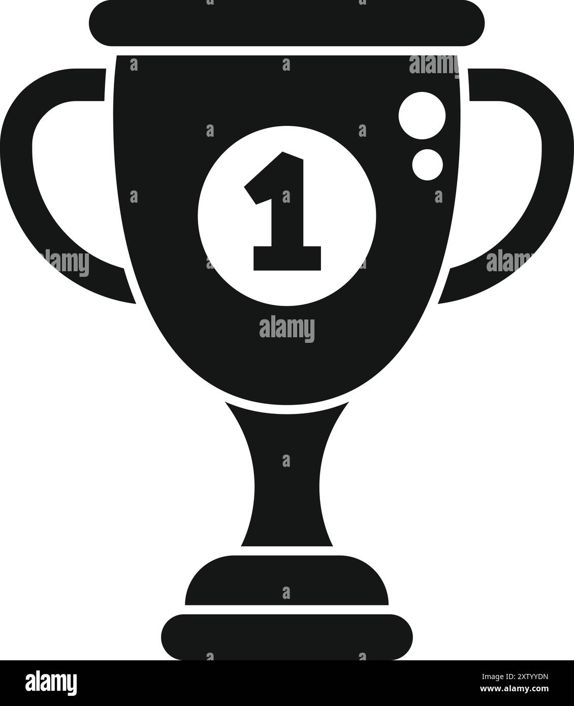 Classic first place trophy symbolizing victory, achievement, and the ...