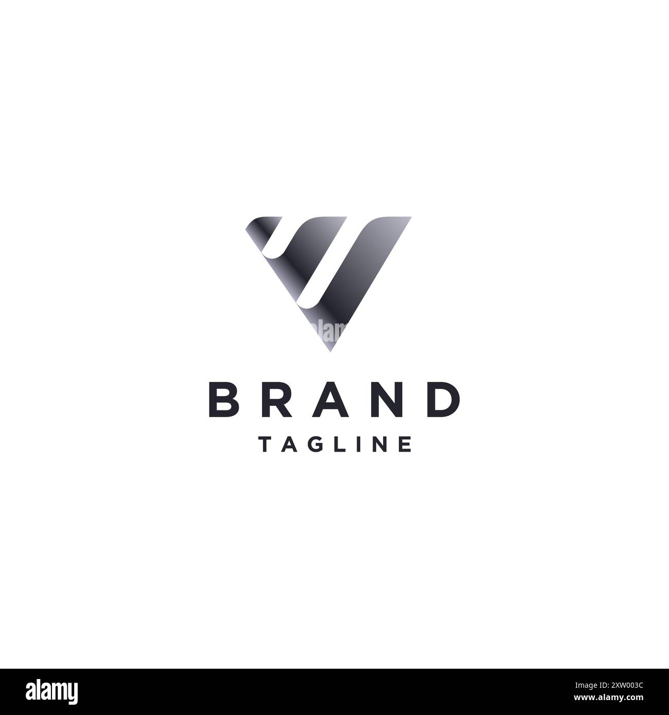 Abstract Design Initials Letter V Logo Design. Modern Triangle Symbol ...