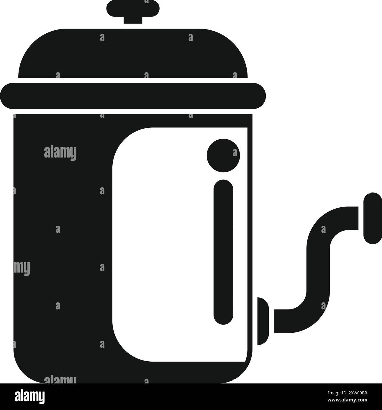 Simple icon of a water purifier producing clean drinking water Stock ...