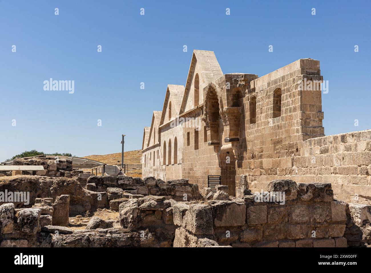 Ruins of Ulu Cami (The Great Mosque) in Harran. This architectural ...
