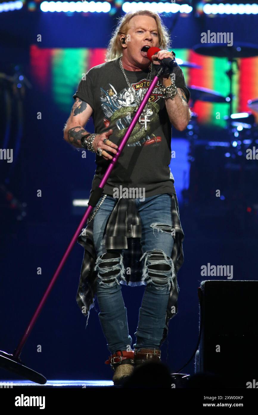Axl Rose of Guns N' Roses performs in concert at Madison Square Garden ...